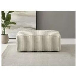 Hocker OTTO HOME "FINNLEY, Polsterhocker in Boucl&eacute;, Struktur fein u. Mega Cord verf&uuml;gbar", beige (creme), B:102cm H:42cm T:69cm, Bezugstoff 100% PES ;Gramatur 400g/qm +/- 5%, Hocker, Hocker, passend zur Polster-Serie Finnley