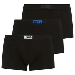 Trunk HUGO UNDERWEAR, Herren, Gr. S (48), bunt, Jersey, Obermaterial: 95% Baumwolle, 5% Elasthan, unifarben, figurbetont, Unterhosen, mit kontrastfarbigem Bund