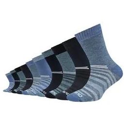 Socken Camano "mesh ventilation", Damen, Gr. 27-30, blau (infinity), Baumwollmischung, normal, Socken Socken, mit atmungsaktiver Materialstruktur, dank Meshstruktur
