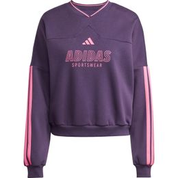 Adidas Tiro Sweatshirt Damen - lila - Gr. M - Baumwolle/Polyester