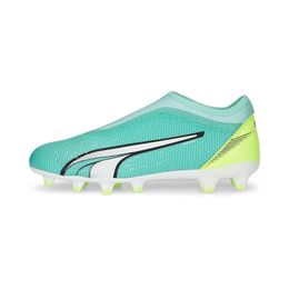Puma Fu&szlig;ballschuh 'Ultra Match' Jungen Gr&ouml;&szlig;e 35 mint / hellgr&uuml;n / schwarz / offwhite