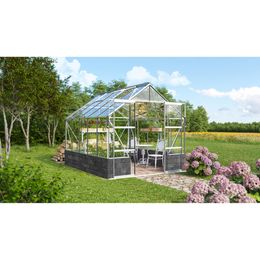 Vitavia Gewächshaus 'Cassandra 8300' 257 x 323,1 x 248,9 cm Sockel Basalt
