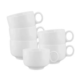 Seltmann Weiden Milchkaffeetassen mit Henkel Sento Home 350 ml 6er Set