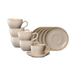 Ritzenhoff & Breker Ritzenhoff & Breker Espressotassen mit Untertassen Sahara 100 ml 6er Set