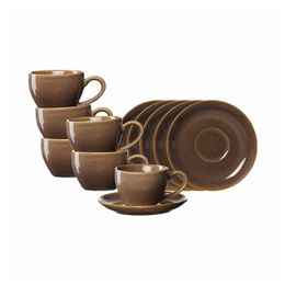 Ritzenhoff & Breker Ritzenhoff & Breker Espressotassen mit Untertassen Sahara 100 ml 6er Set