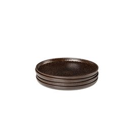 Gipfelst&uuml;ck Speiseteller-Set, Steinzeug Glockenklang Bronze / Braun