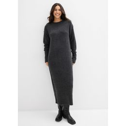 bonprix Midi-Strickkleid, grau