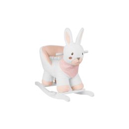 Kikka boo Schaukeltier Hase mit Sitz, R&uuml;ckenlehne, Holzgriffe, Kufen, bis 30 kg rosa