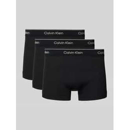 Calvin Klein Underwear Trunks mit Label-Bund im 3er-Pack