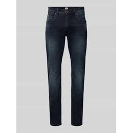 Petrol Slim Fit Jeans im 5-Pocket-Design