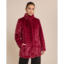 Couture Line Webpelzmantel im Mustermix