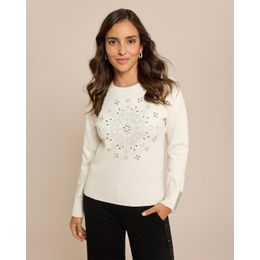 Alfredo Pauly Pullover mit Schneekristall