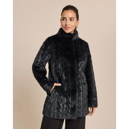 Couture Line Webpelzmantel im Mustermix