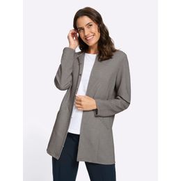 WITT Damen Shirtjacke in Struktur-Qualit&auml;t, grau, Gr&ouml;&szlig;e 36
