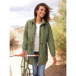 WITT Damen Parka mit 2-Wege-Rei&szlig;verschluss, khaki, Gr&ouml;&szlig;e 54