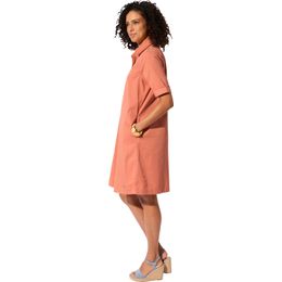 WITT Damen Jeanskleid in A-Form, papaya, Gr&ouml;&szlig;e 42