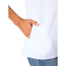 WITT Damen Longbluse mit krempelbaren &Auml;rmeln, ecru, Gr&ouml;&szlig;e 44
