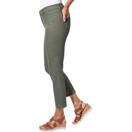 WITT Damen 7/8-Jeans in Stretch-Qualit&auml;t, khaki, Gr&ouml;&szlig;e 20