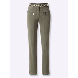 WITT Damen Hose in Baumwoll-Stretch-Qualit&auml;t, khaki, Gr&ouml;&szlig;e 42