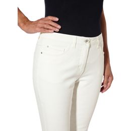 WITT Damen Schlagjeans in 5-Pocket-Form, wei&szlig;, Gr&ouml;&szlig;e 19