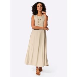 WITT Damen Sommerkleid in Bahnenform, sand, Gr&ouml;&szlig;e 54