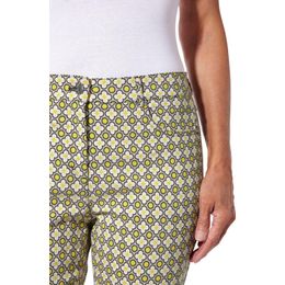 WITT Damen Bengalinhose mit Ornament-Muster, sand-limone-bedruckt, Gr&ouml;&szlig;e 46