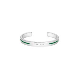 Armreif Lacoste "ADVENTURER", edelstahlfarben, grün, Armbänder, Damen, Edelstahl