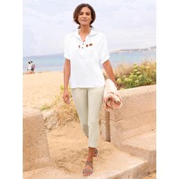 WITT Damen Longbluse mit krempelbaren &Auml;rmeln, ecru, Gr&ouml;&szlig;e 54