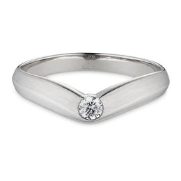 Silberring Bruno Banani "Schmuck, Geschenk" Gr. 58, silberfarben, kristallweiß, Fingerringe, Damen, 58, Silber 925 (Sterlingsilber), 2,8mm, mit Zirkonia (synth.)