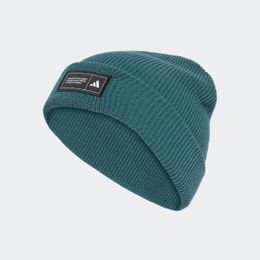 Damen Beanie "ESS BEANIE CUFF"preloved teal, schwarz, weiß, adidas Performance, Obermaterial: 100% Polyacryl, Mützen, Strickmütze