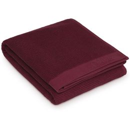 Saunatuch s.Oliver "s. Oliver Saunatuch", burgundy, B:80cm L:200cm, Walkfrottier, Baumwolle, Handtücher, weich & saugstark