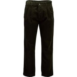 Cordhose LINDBERGH "LINDBERGH Cordhose", Herren, Gr. L, army, Obermaterial: 98% Baumwolle, 2% Elasthan, weit, Hosen