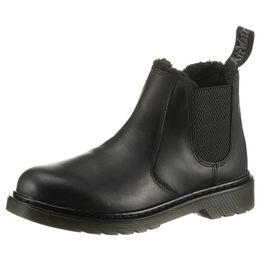 Winterboots Dr. Martens "2976", Mädchen, Gr. 32, schwarz, Elastischer Einsatz, Leder, Schuhe, mit zusätzlichem Innen-Reißverschluss