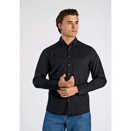 Langarmhemd LINDBERGH "LINDBERGH Cordhemd", Herren, Gr. L, Normalgrößen, schwarz, Obermaterial: 100% Baumwolle, Hemden