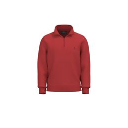 Troyer Fynch-Hatton, Herren, Gr. L, rot (poppy rot), Strick, Obermaterial: 100% Baumwolle, unifarben, regular fit taillenbedeckt, Rippbündchen, Pullover, mit Logostickerei
