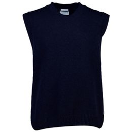 Pullunder LINDBERGH "LINDBERGH Pullunder", Herren, Gr. M, blau (navy), Obermaterial: 80% Lammwolle, 20% Nylon, V-Ausschnitt, Pullover