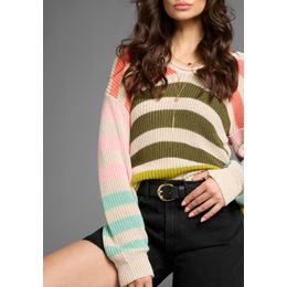 Ledergürtel Laura Scott, Damen, Gr. 85, schwarz, Rindsleder, glänzend, unifarben, Gürtel, mit goldfarbender runder Schnalle - NEW