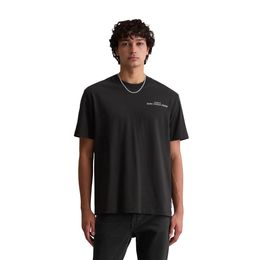 Marc O'Polo T-Shirt MARC O'POLO DENIM "mit entspanntem Rückenprint", Herren, Gr. L, schwarz, Obermaterial: 100% Baumwolle, unifarben, relaxed fit, Rundhals, normaler Saum, Shirts