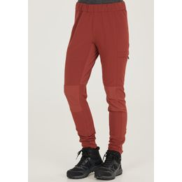 Softshellhose WHISTLER "Davina", Damen, Gr. 44, EURO-Gr&ouml;&szlig;en, rot (dunkelrot), 92% Polyester, 8% Elasthan, unifarben, Hosen Softshellhose, mit Rei&szlig;verschluss am Beinsaum