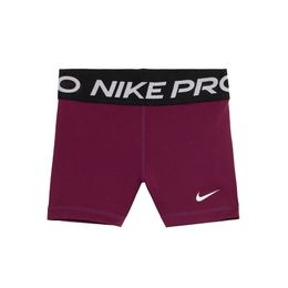 Nike Sportshorts 'Pro' M&auml;dchen Gr&ouml;&szlig;e 138/147 hellgrau / bordeaux / schwarz / wei&szlig;