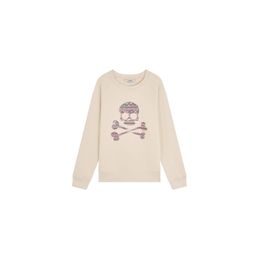Scalpers Sweatshirt 'Kilim' M&auml;dchen Gr&ouml;&szlig;e 116 cyanblau / bordeaux / offwhite