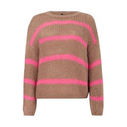 Only Pullover 'ONLALYSSA' Damen Gr&ouml;&szlig;e XL hellbraun / pink