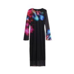 Desigual Kleid Damen Gr&ouml;&szlig;e 38 mischfarben / schwarz Winterkleid