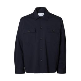 Selected Hemd 'SLHLORENT' Herren Gr&ouml;&szlig;e S navy