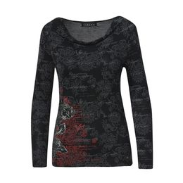 Koroshi Shirt Damen Gr&ouml;&szlig;e L rot / schwarz / wei&szlig;