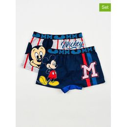 Disney Mickey Mouse 2er-Set: Boxershorts "Mickey" in Dunkelblau/ Grau - 58% | Größe 104/110 | Kinder-waesche