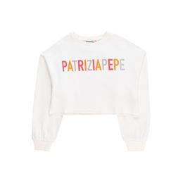 Patrizia Pepe Sweatshirt M&auml;dchen Gr&ouml;&szlig;e 164 grau / orange / pink / wei&szlig;