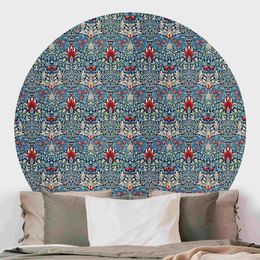 Bilderwelten Runde Tapete selbstklebend William Morris - Vintage Snakeheads