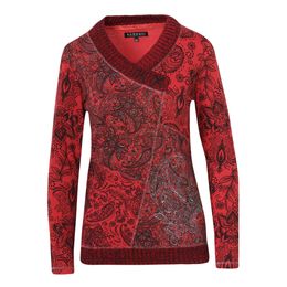 Koroshi Shirt Damen Gr&ouml;&szlig;e XXL rot / schwarz