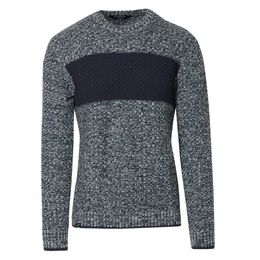 Koroshi Pullover Herren Gr&ouml;&szlig;e L petrol / gr&uuml;nmeliert